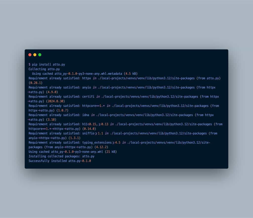 Writing a Python Library for the Atto Node API | Atto